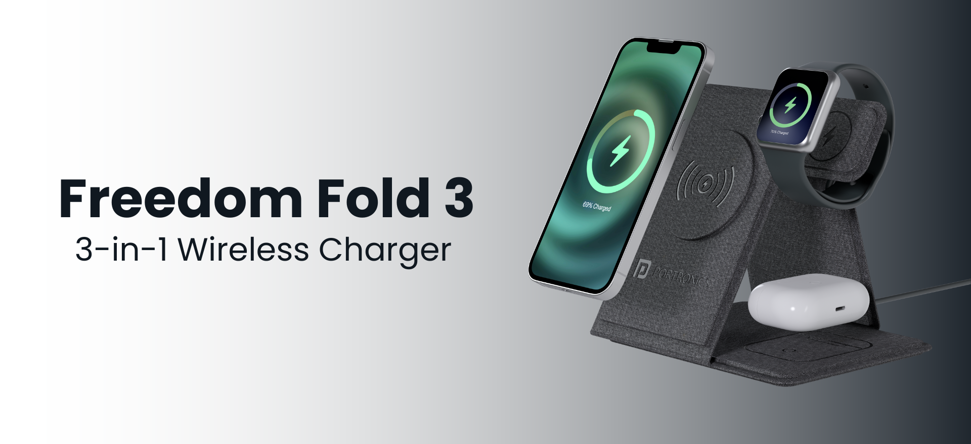 Portronics Introduces Freedom Fold 3: A convenient 3-in-1 charger
