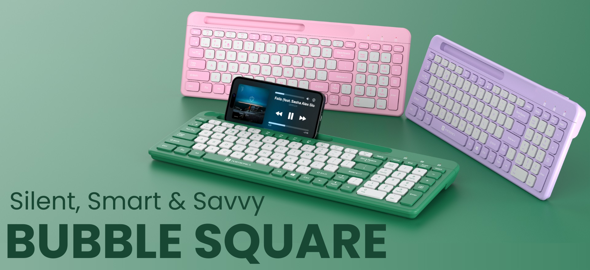 Portronics Unveils Bubble Square Wireless Keyboard